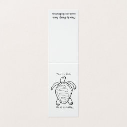Coloring Turtle Parking Prank Card | Zazzle
