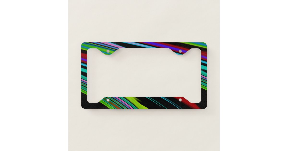 Colors in Space License Plate Frame | Zazzle