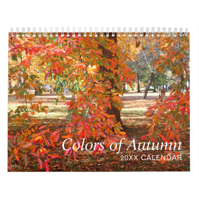 Colors of Autumn Calendar | Zazzle
