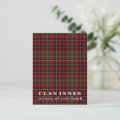 Colors of Scotland Clan Innes Tartan Postcard | Zazzle