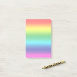 Colors of the Rainbow Post-it Notes | Zazzle