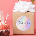 Colors Thank You Classic Round Sticker | Zazzle