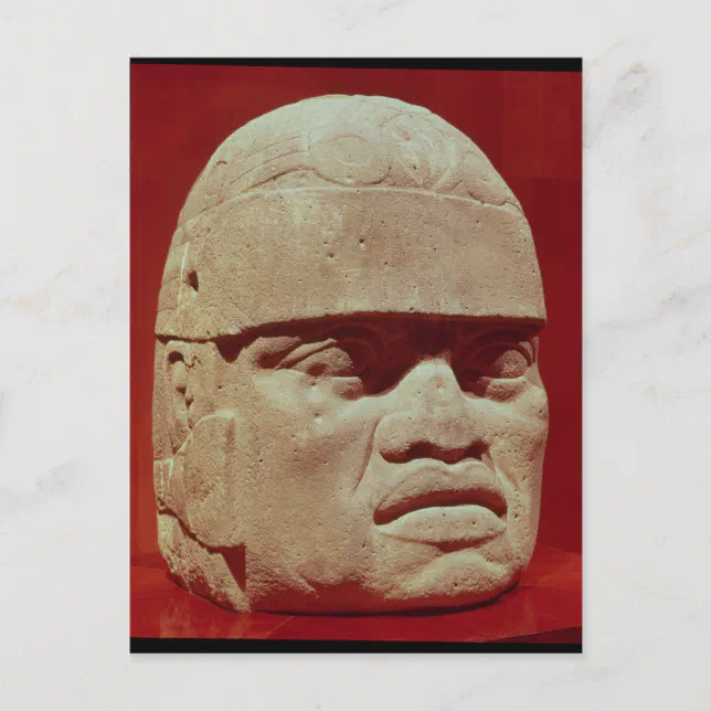 Colossal head, Olmec Postcard | Zazzle