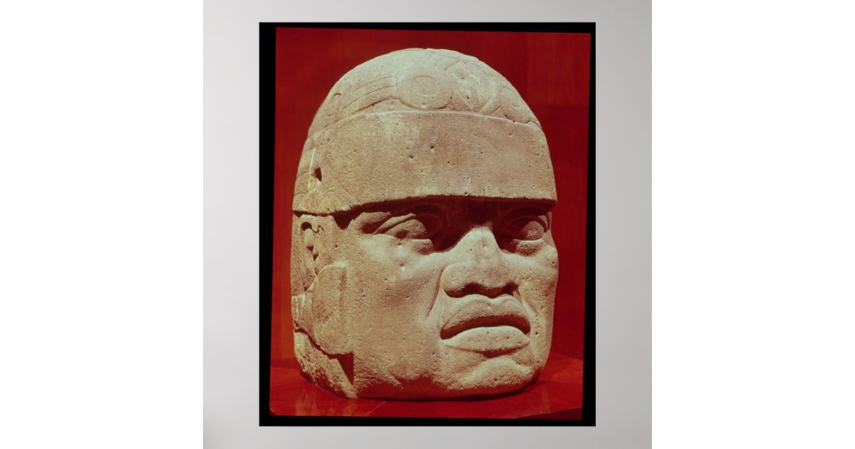 Colossal head, Olmec Poster | Zazzle
