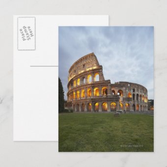 Colosseum in Rome, Italy Postcard | Zazzle