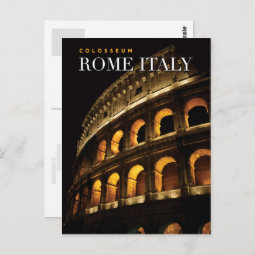 colosseum rome italy postcard | Zazzle
