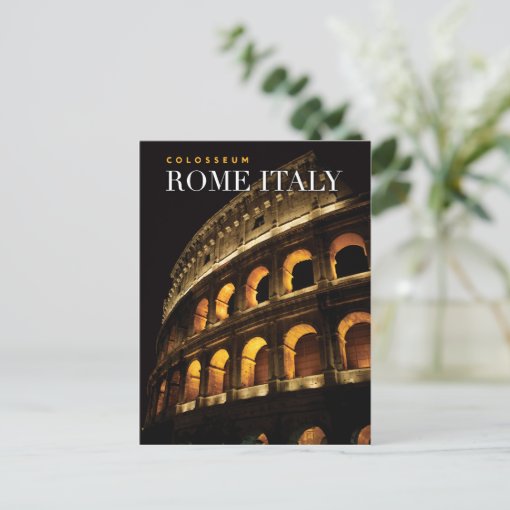 colosseum rome italy postcard | Zazzle