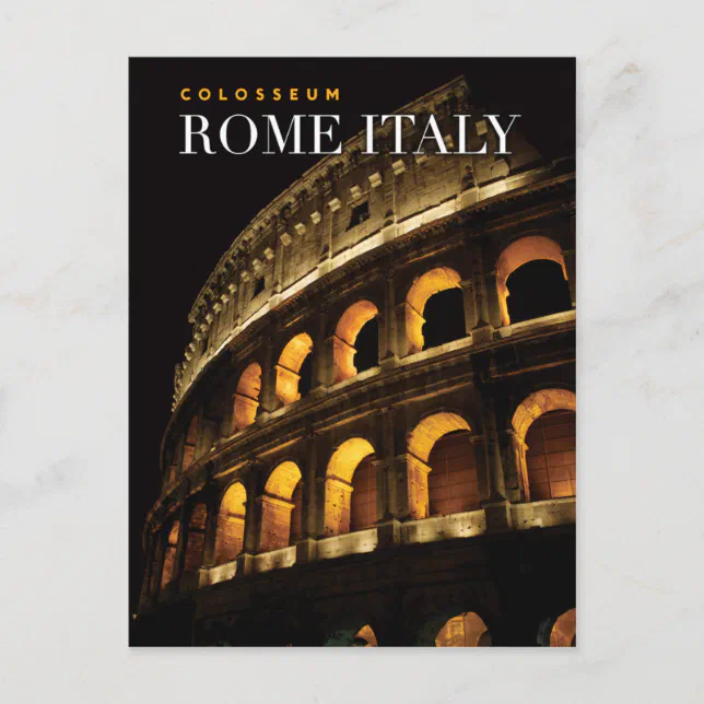 colosseum rome italy postcard | Zazzle