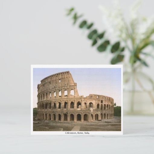 Colosseum Rome, Italy Postcard | Zazzle