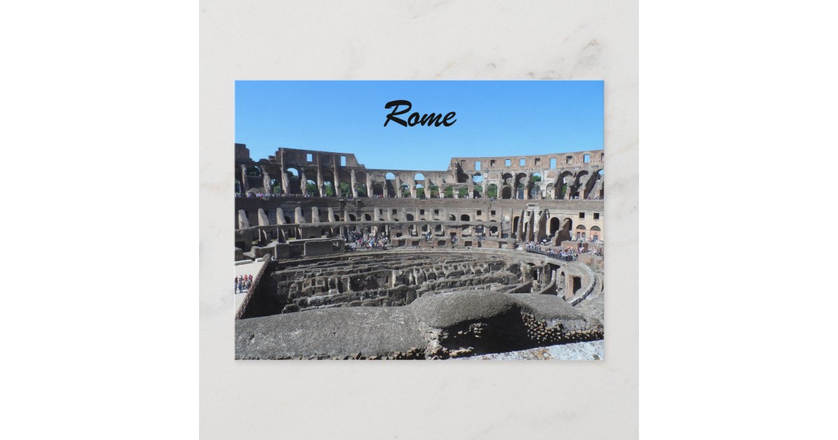 Colosseum- Rome Postcard | Zazzle