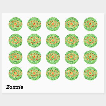 Colour Blindness Eye Classic Round Sticker | Zazzle