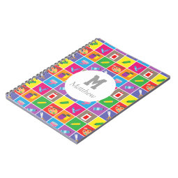 Colourful Arts and Craft Pattern Kids Sketchbook Notebook | Zazzle
