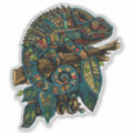 Colourful Aztec Chameleon Mosaic Lizard Sticker | Zazzle