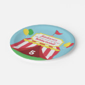 Colourful Carnival Themed Kids Birthday Party Paper Plates | Zazzle