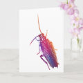 Colourful Cockroach Card | Zazzle