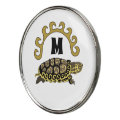 Colourful Cumberland Slider Turtle Monogram Golf Ball Marker | Zazzle