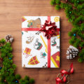 Colourful Dutch Holiday Sinterklaas Design Wrapping Paper | Zazzle