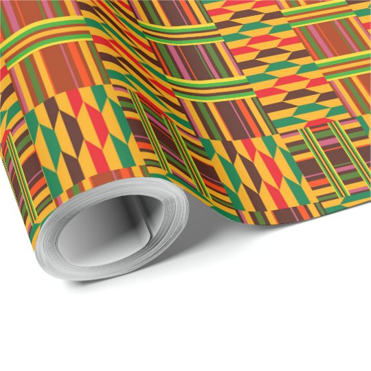 Colourful Kente Wrapping Paper | Zazzle.com