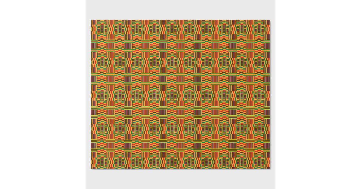 Colourful Kente Wrapping Paper | Zazzle.com