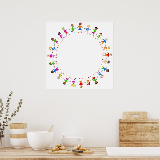 Colourful Kids Poster | Zazzle