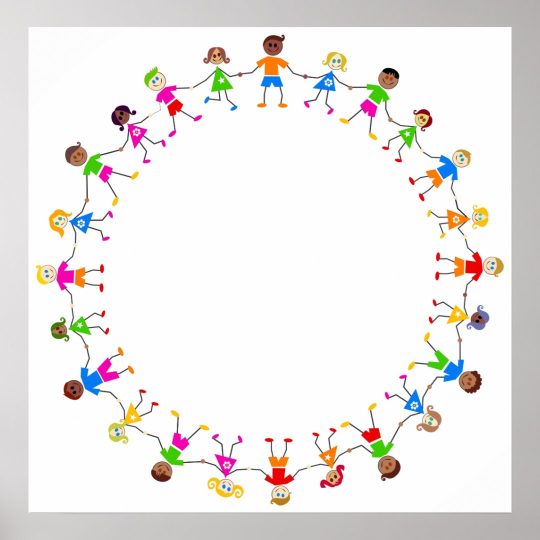 Colourful Kids Poster | Zazzle