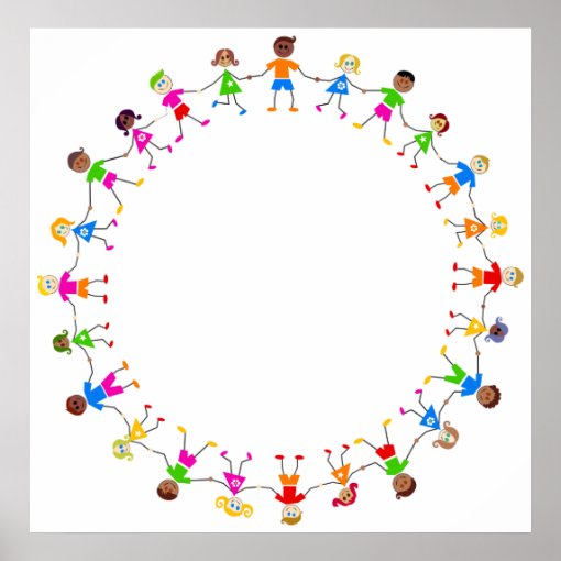 Colourful Kids Poster | Zazzle