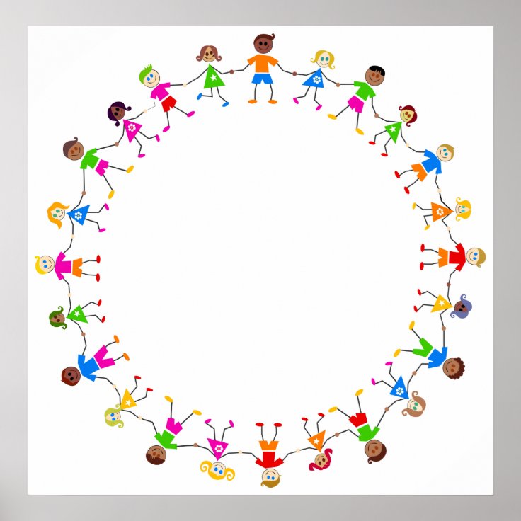 Colourful Kids Poster | Zazzle