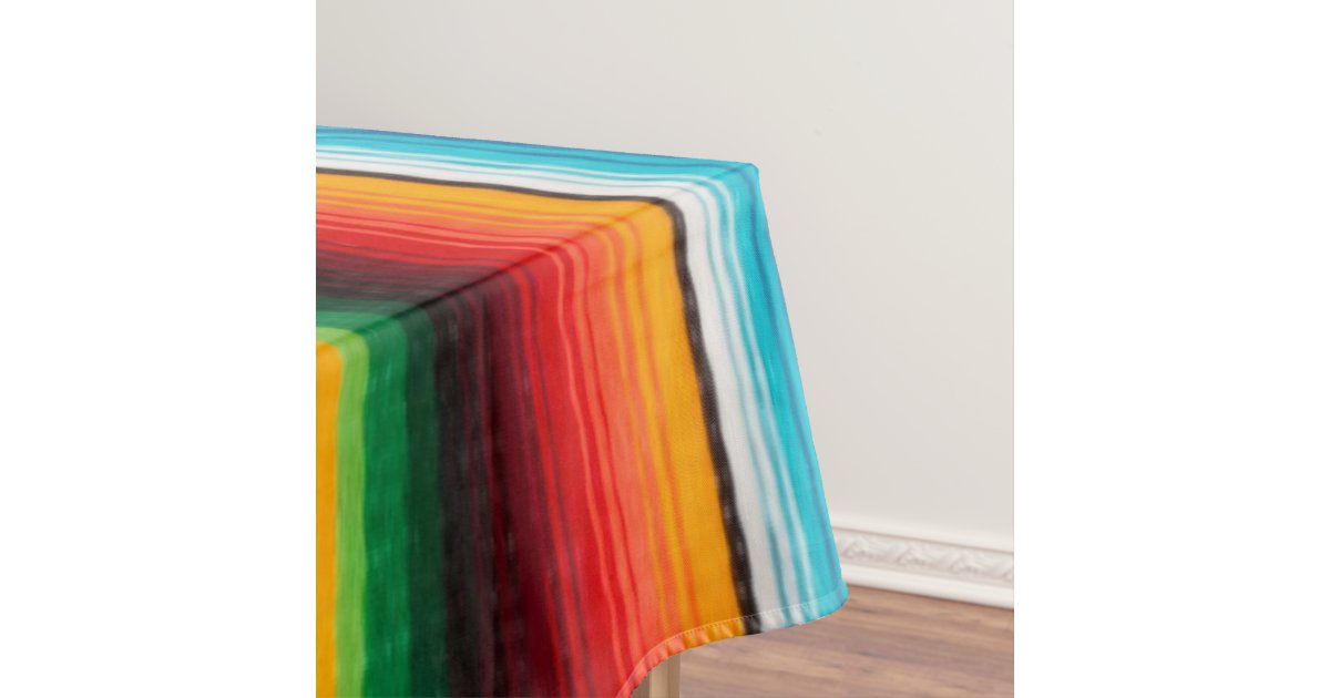 Colourful Mexican style Tablecloth | Zazzle