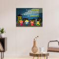 Colourful Motivating Superhero Quote For Kids Room Poster | Zazzle