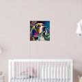 Colourful painted Beagle Dog Poster | Zazzle