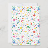 Colourful Pokadot Fiver Party Birthday Invitation | Zazzle