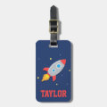 Colourful Rocket Ship, Outer Space, For Kids Luggage Tag | Zazzle