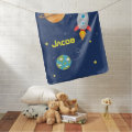 Colourful, Space Rocket Ship, For Baby Boys Stroller Blanket | Zazzle