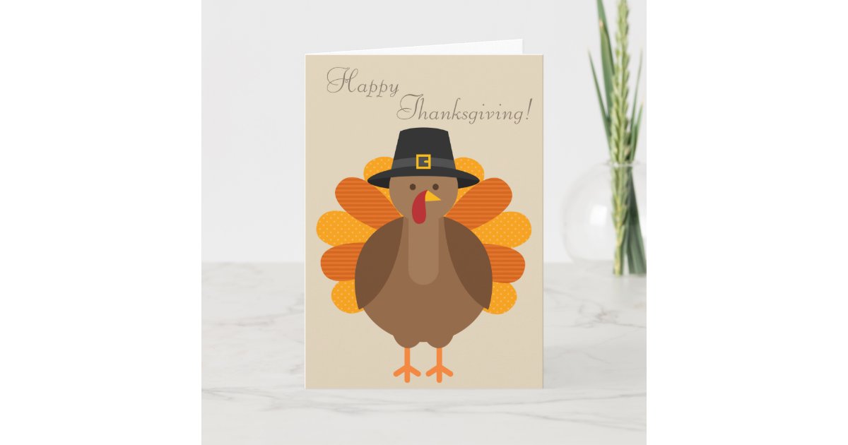 Colourful Turkey | Thanksgiving Cards | Zazzle