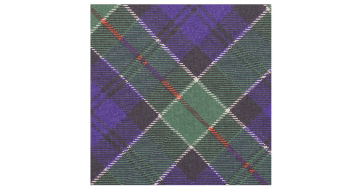Colquhoun clan Plaid Scottish tartan Fabric | Zazzle