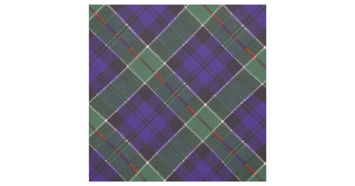 Colquhoun clan Plaid Scottish tartan Fabric | Zazzle