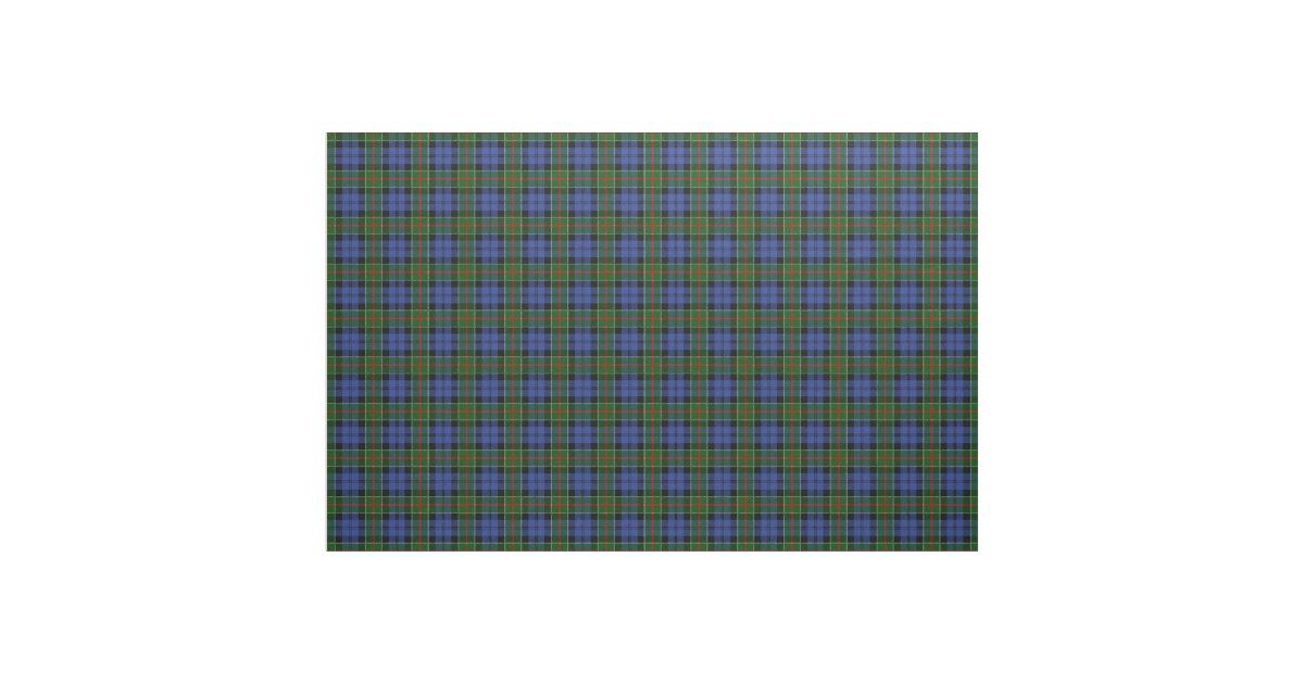 Colquhoun Scottish Clan Tartan Fabric | Zazzle