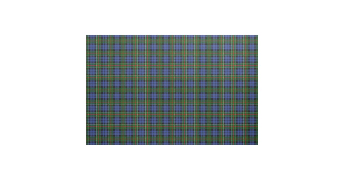 Colquhoun Scottish Clan Tartan Fabric | Zazzle
