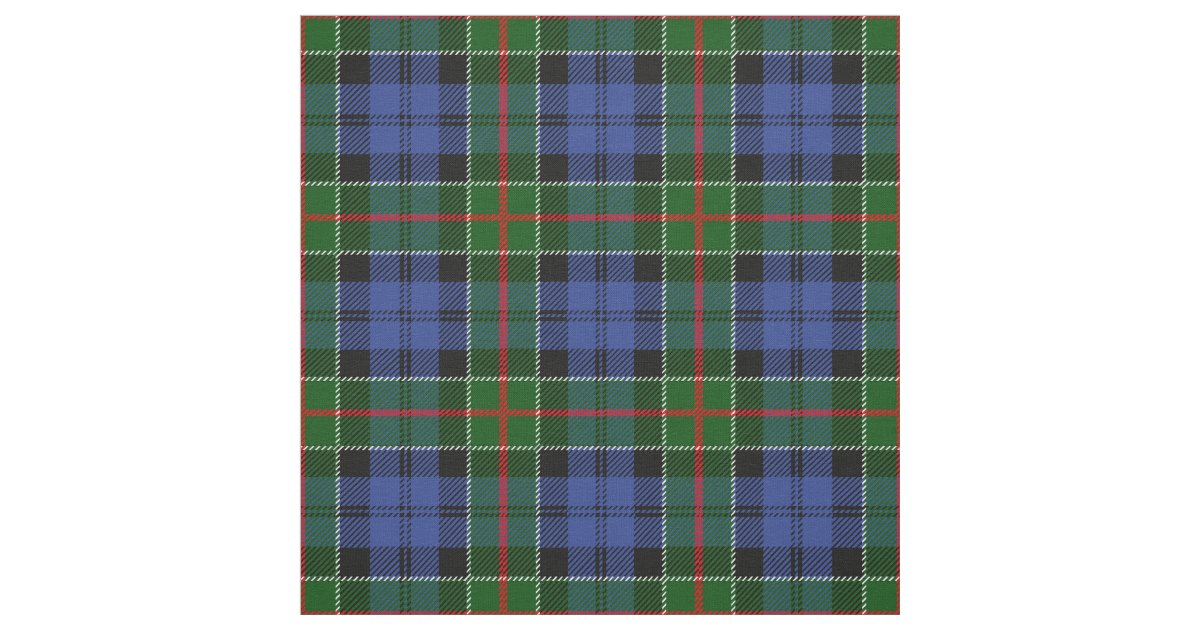 Colquhoun Tartan Print Fabric | Zazzle