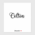 Colton Name - Handwritten Calligraphy Sticker | Zazzle