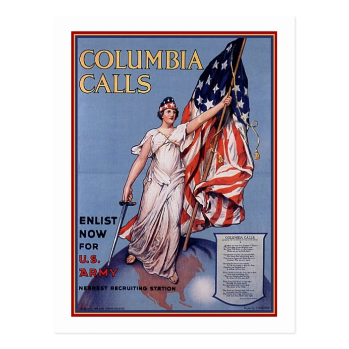 Columbia Calls Postcard | Zazzle.com