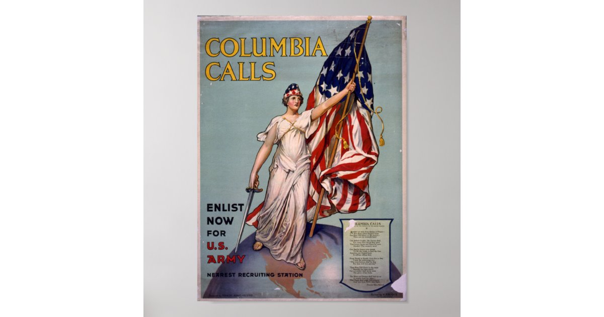 Columbia Calls Poster | Zazzle