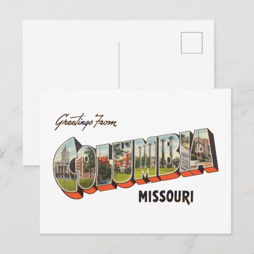 Columbia Missouri Postcard | Zazzle