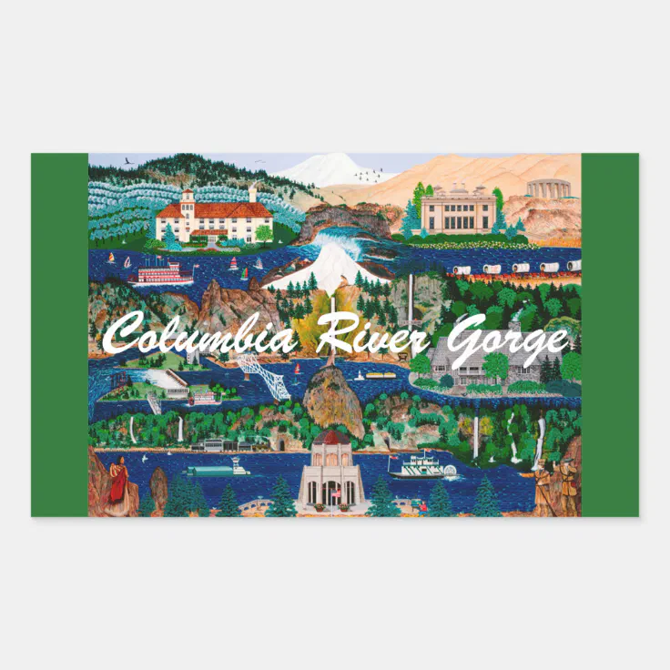 Columbia River Gorge Sticker | Zazzle