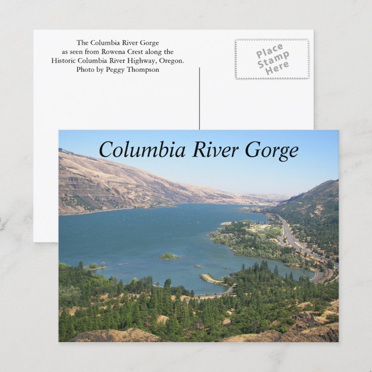 Columbia River Gorge Travel Photo Postcard | Zazzle