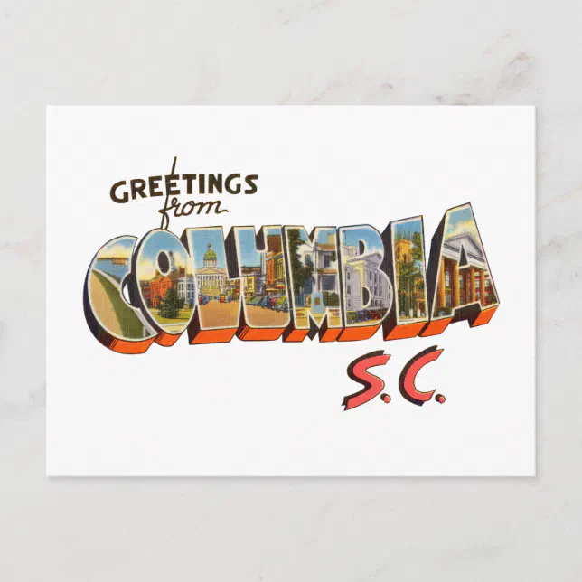 Columbia SC Postcard | Zazzle