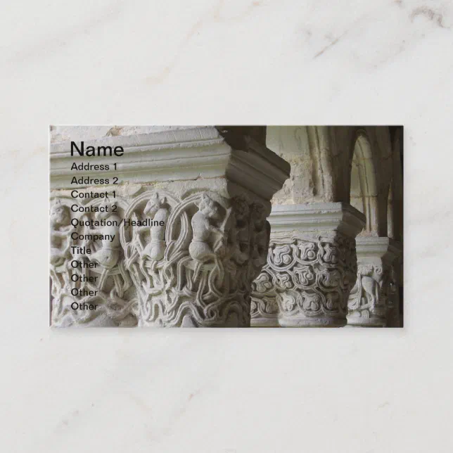 Columns Business Card | Zazzle
