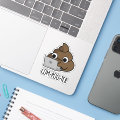 Com-poo-ter Funny Computer Poop Pun Sticker | Zazzle