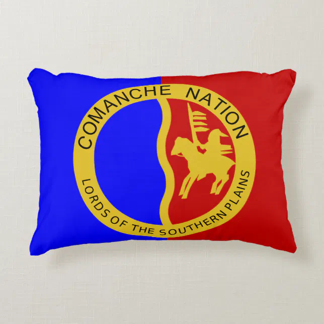 Comanche Nation Flag Decorative Pillow | Zazzle
