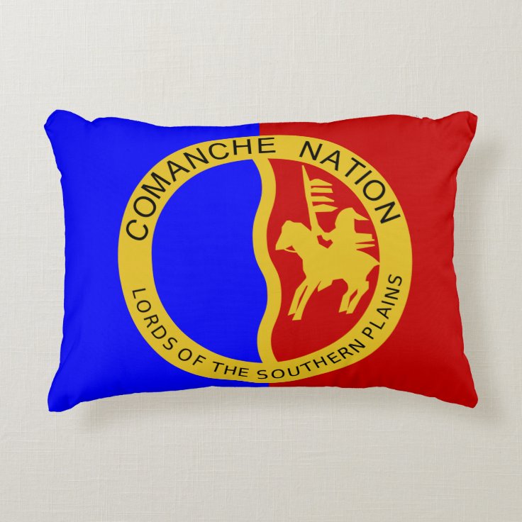 Comanche Nation Flag Decorative Pillow | Zazzle